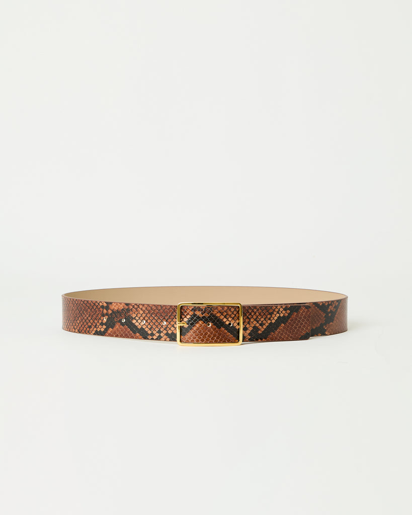 MILLA PYTHON LEATHER BELT | B-low The Belt
