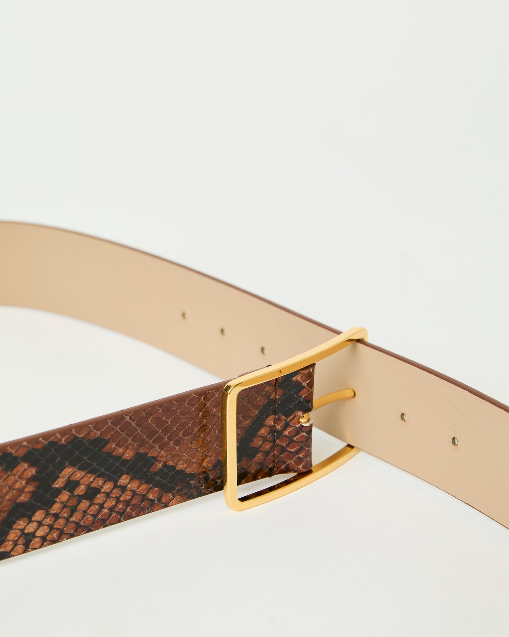 MILLA PYTHON LEATHER BELT | B-low The Belt
